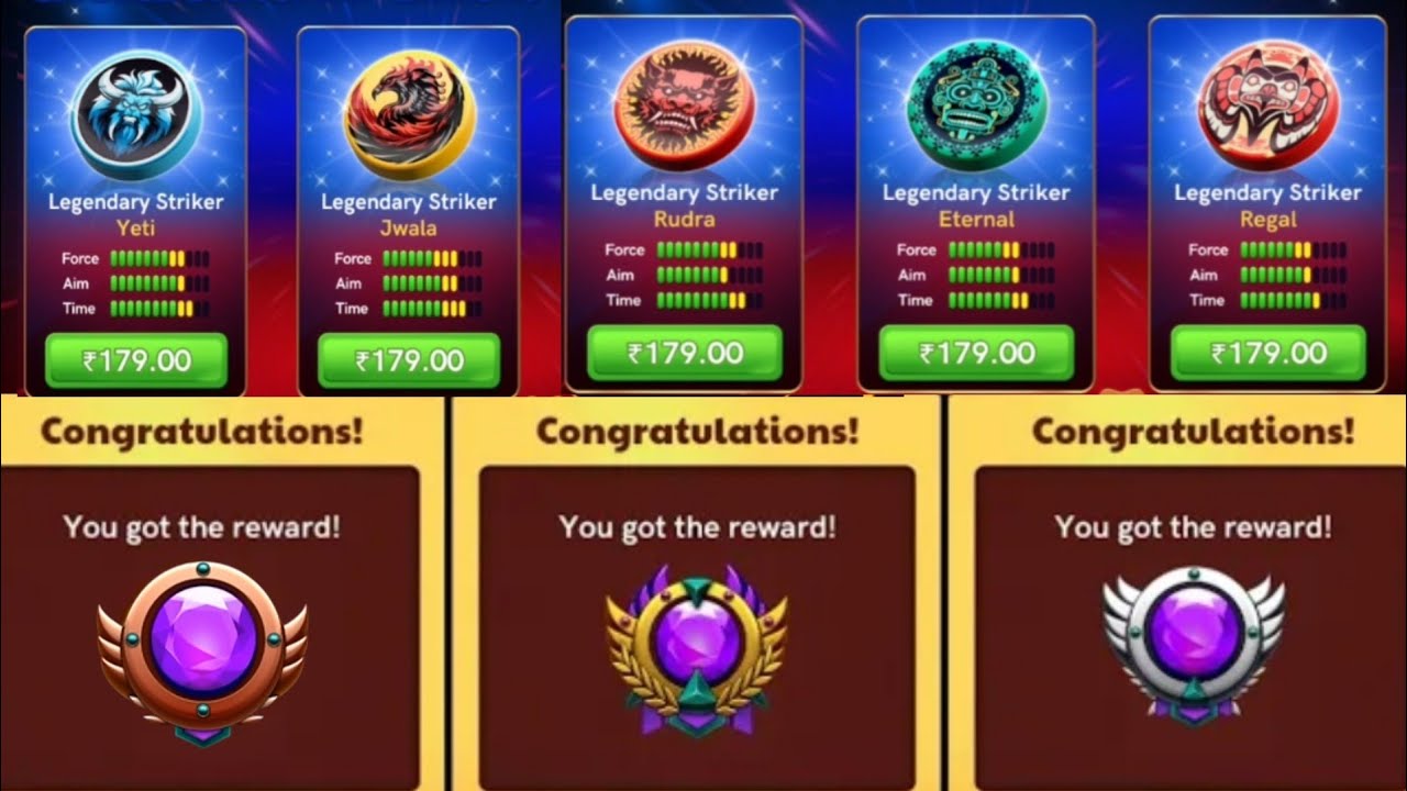 Carrom Pool New Medals And New Beasts Legendary Strikers Offers Gaming ...