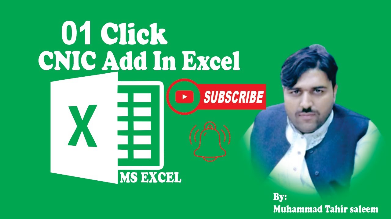 How To CNIC Number Add In Excel Sheet YouTube How To CNIC Number Add In Excel Sheet YouTube