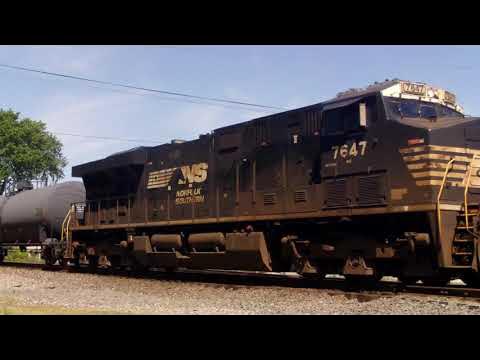 NS 18K @ LOGANSPORT, IN 5 12 24 NS 7647 NS 1139DPU NS 8162DPU - YouTube