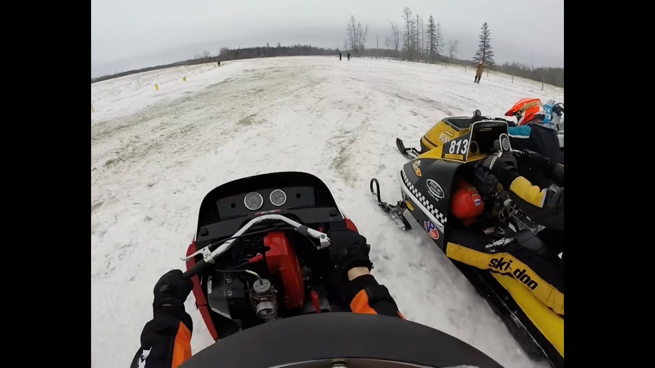 Vintage Snowmobile Single Cylinder Mod Class - YouTube