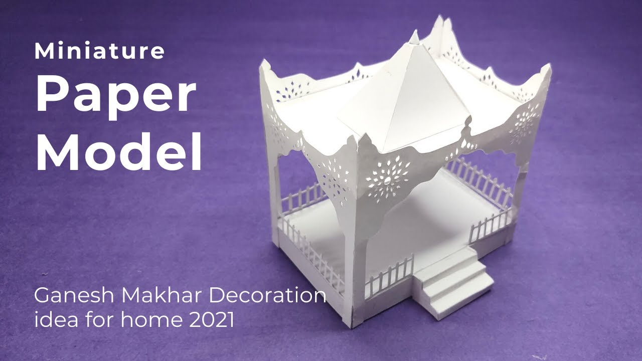 Gannesh Paper Temple Ideas For Festival #papertemple #paperart # ...
