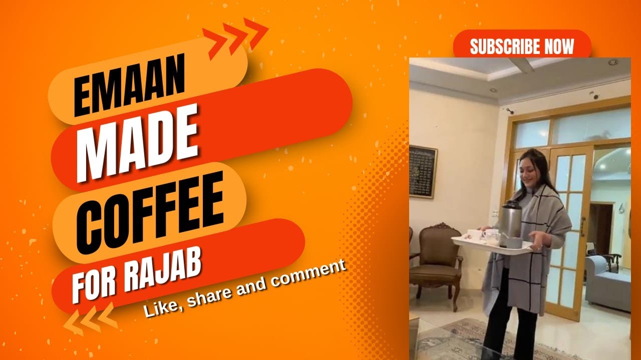 Emaan made coffee for Rajab || Coffee with Emaan☕️ #rajab #family #vlog ...