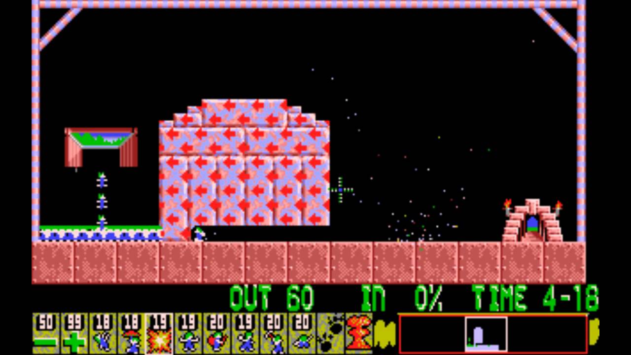 Lemmings [PC] - Level 11: Keep your hair on Mr. Lemming - YouTube