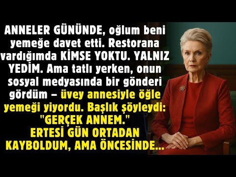 ANNELER GÜNÜNDE YALNIZ OTURDUM — OĞLUM ÜVEY ANNİSİNE GÜLÜMSEYİP ONA “ANNE” DERKEN  SONRA BE