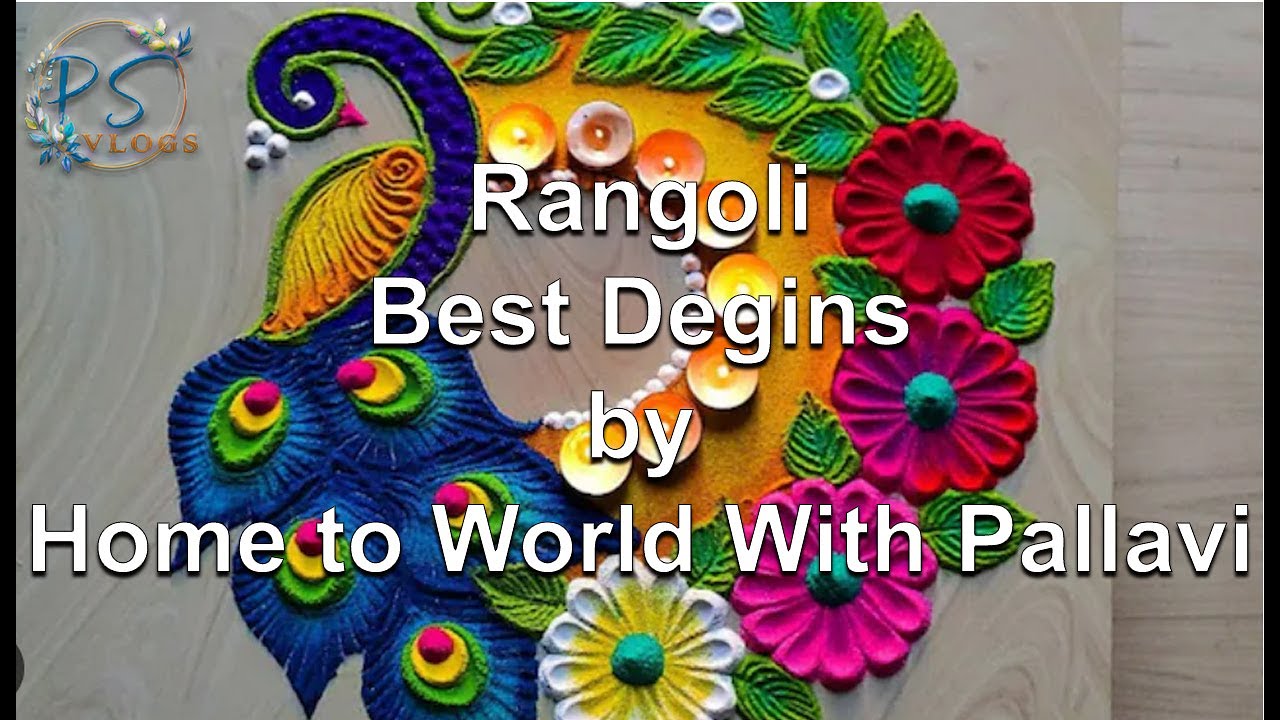 Rangoli Best & Easy Designs || Festival Rangoli || Latest Rangoli ...