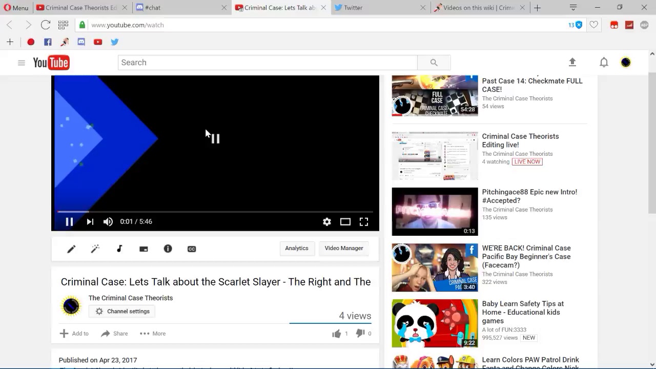 Criminal Case Theorists Editing live! - YouTube