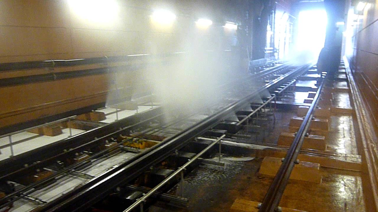 Train De-icing Facility - YouTube