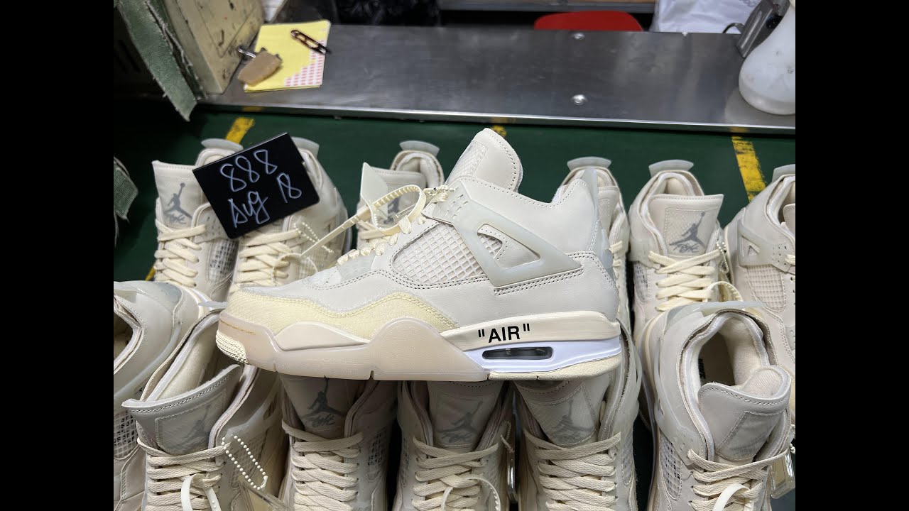 Jordan 4 Retro Off-White Sail - YouTube