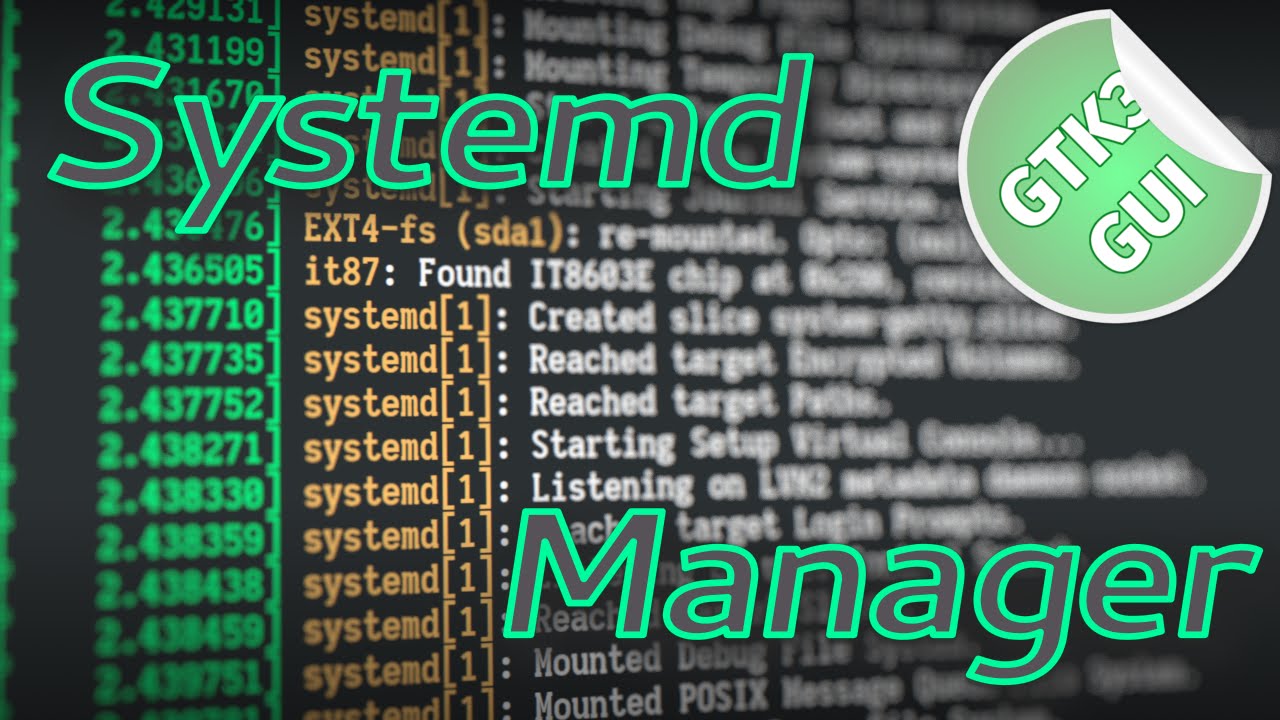 Systemd Manager Youtube