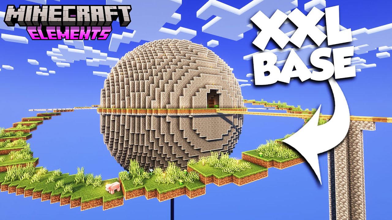 DAS WIRD MEINE XXL BASE! - MINECRAFT ELEMENTS #4 - YouTube