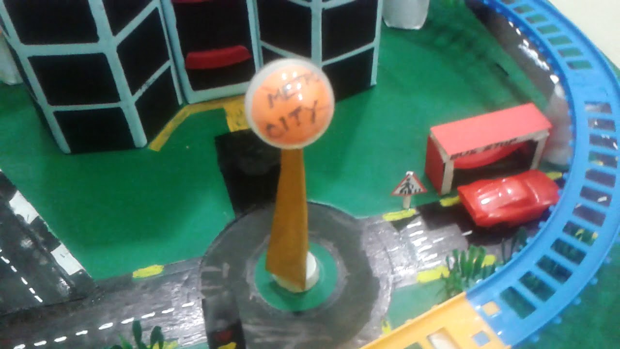 GEOMETRIC CITY USING SHAPES - PROJECT - YouTube