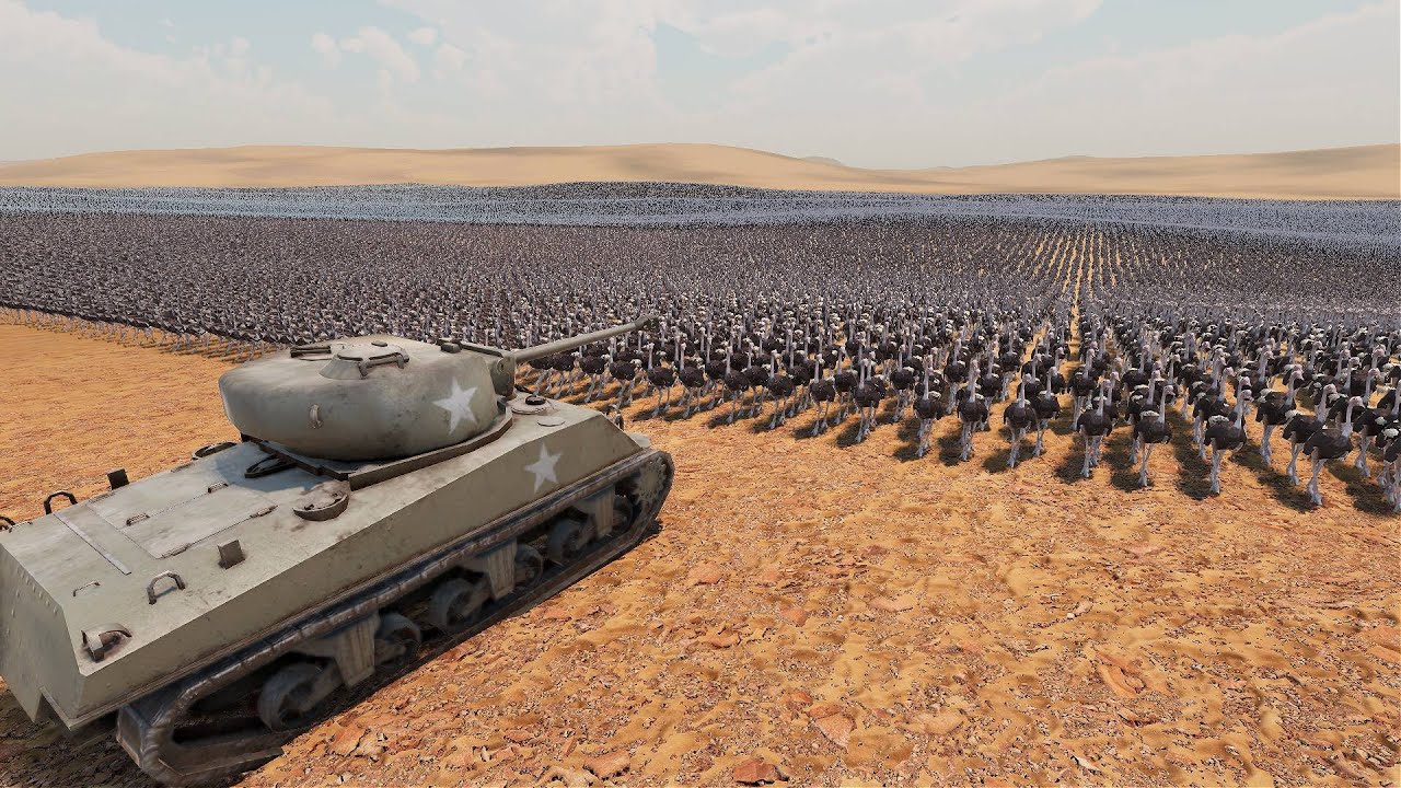 FULL-AUTO TANK vs 400,000 OSTRICH - Ultimate Epic Battle Simulator 2 ...