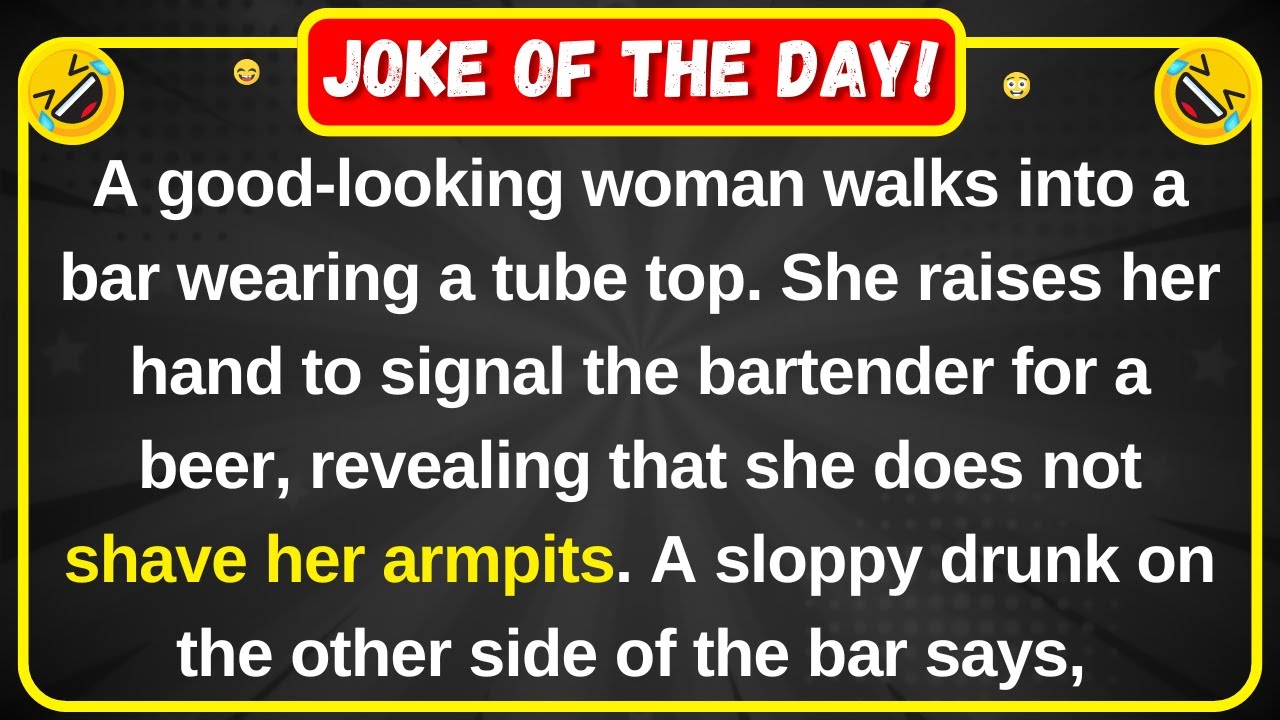 😂A good looking woman walks into a bar | funny jokes & best joke of the ...