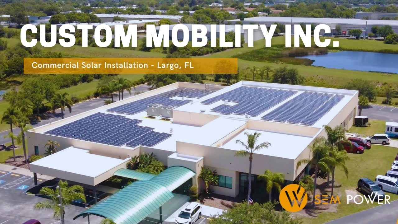 Commercial Solar Installation - Custom Mobility - Florida Solar Company ...