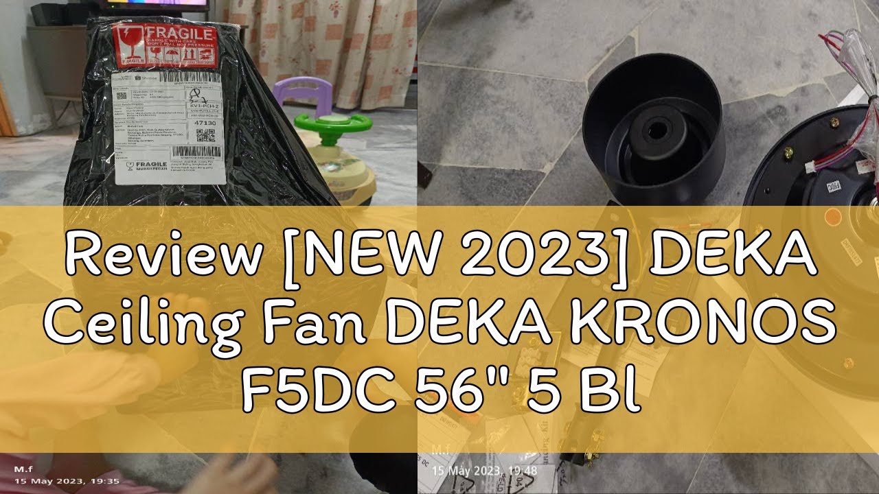 Review [NEW 2023] DEKA Ceiling Fan DEKA KRONOS F5DC 56" 5 Blades 7 ...