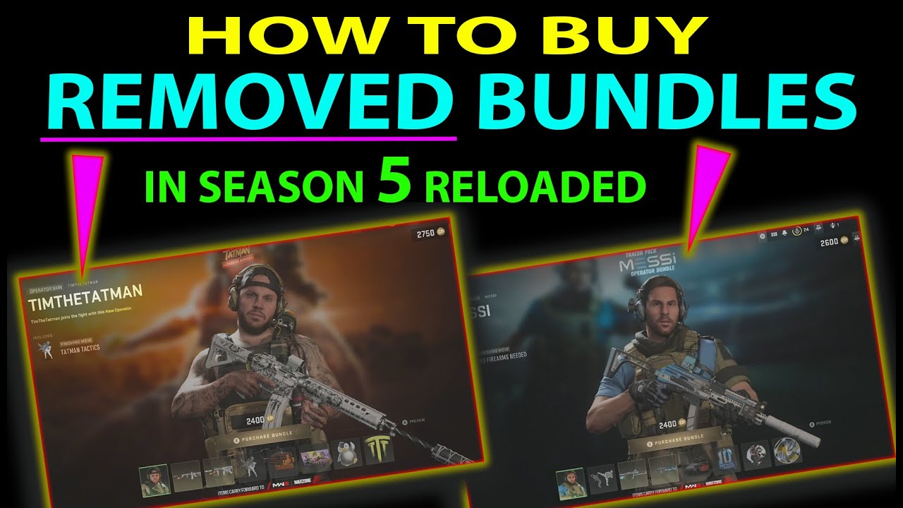 HOW TO BUY THE REMOVED BUNDLES! HOW TO BUY TIMTHETATMAN OPERATOR BUNDLE ...