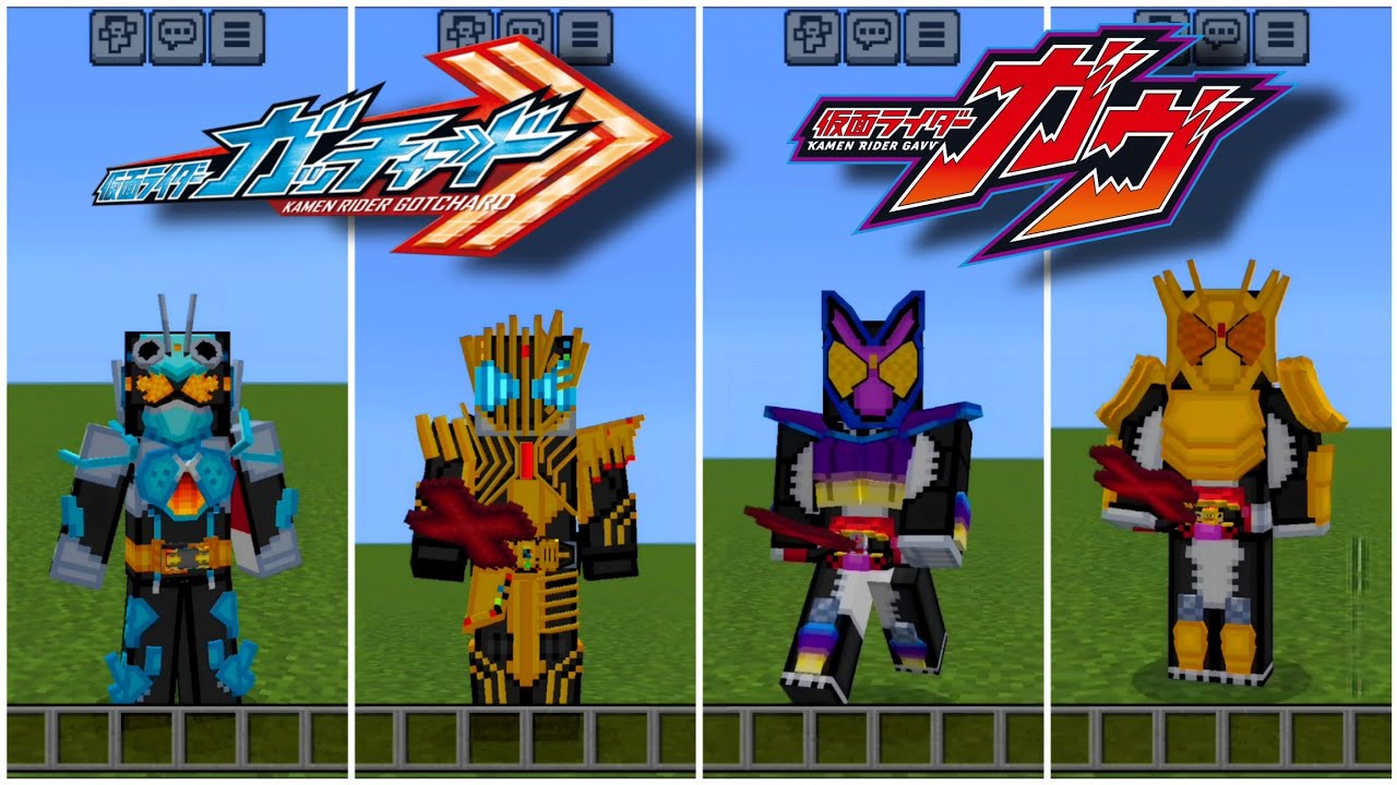 Kamen Rider Gotchard & Kamen Rider Gavv ADDON In Minecraft PE - YouTube