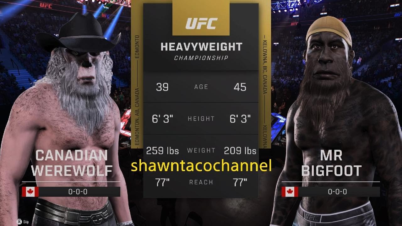 Canadian Werewolf 🆚 Mr Bigfoot ea sports ufc 5 - YouTube