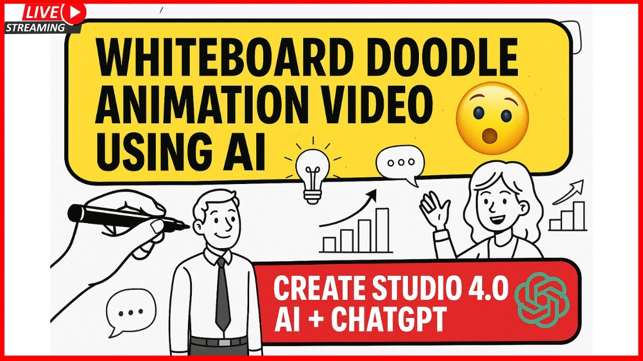 WHITE BOARD DOODLE ANIMATION VIDEO USING CREATE STUDIO 4 0 AI + ChatGPT ...