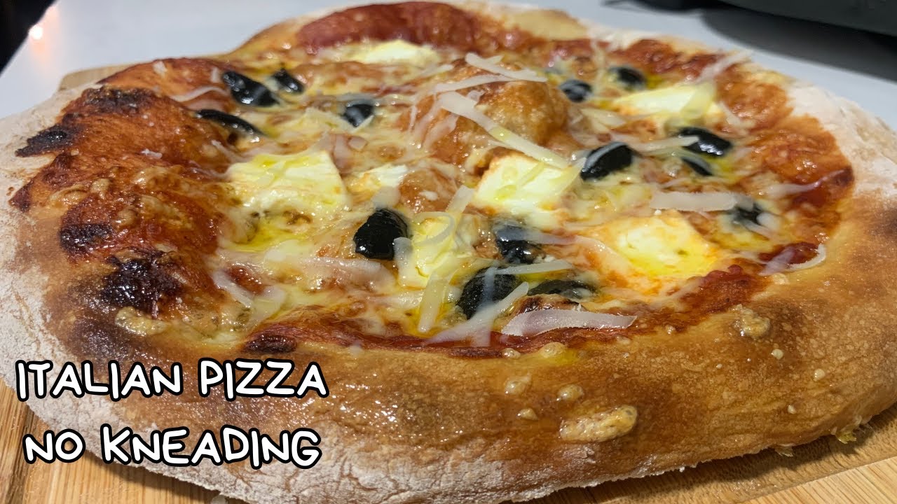 No-Knead Pizza That’s Better Than Takeout 🍕 Easy & Crispy! | Pizza ...
