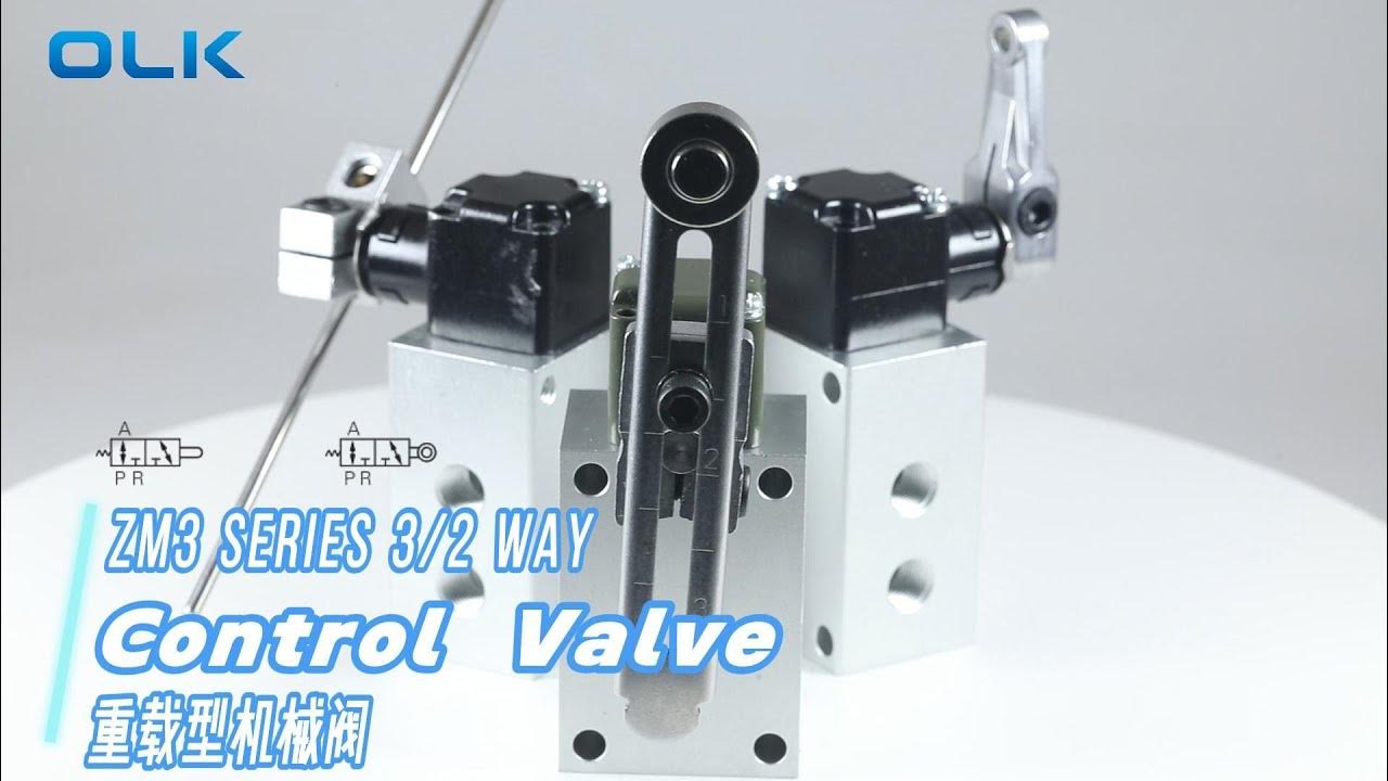 ZM3 series 3/2 way control valve #pneumaticvalve #pneumatic #factory - YouTube
