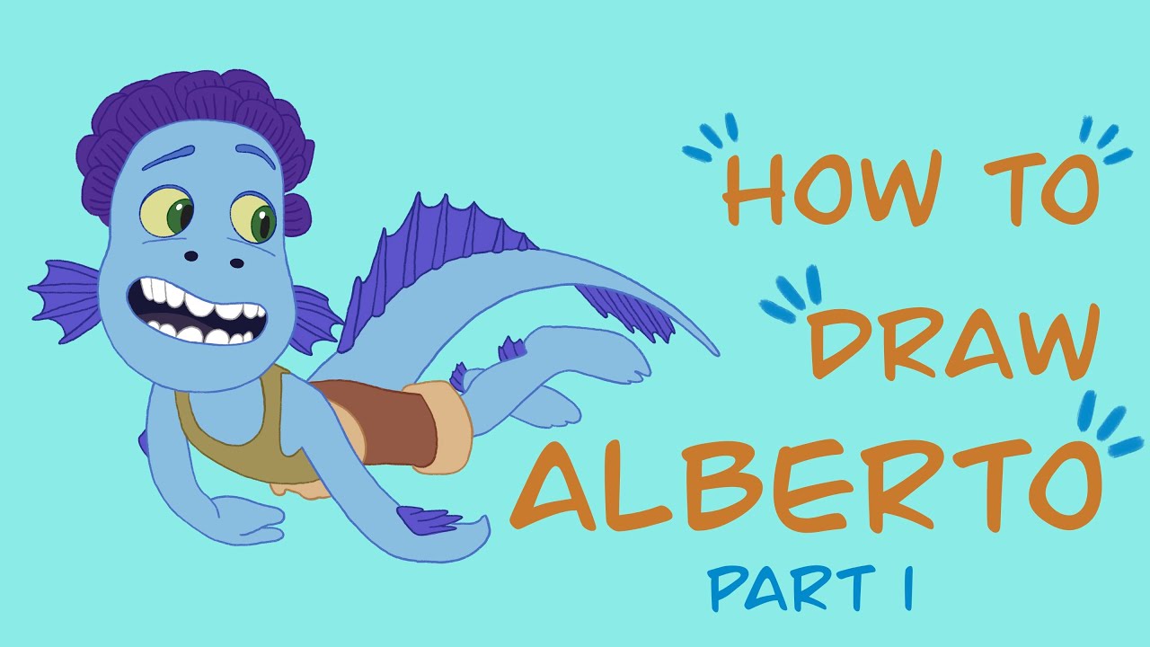 How to Draw Alberto from Luca / Part 1 - YouTube