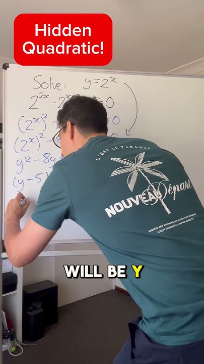 Solving equations with a HIDDEN QUADRATIC! #maths #math #mathematics # ...