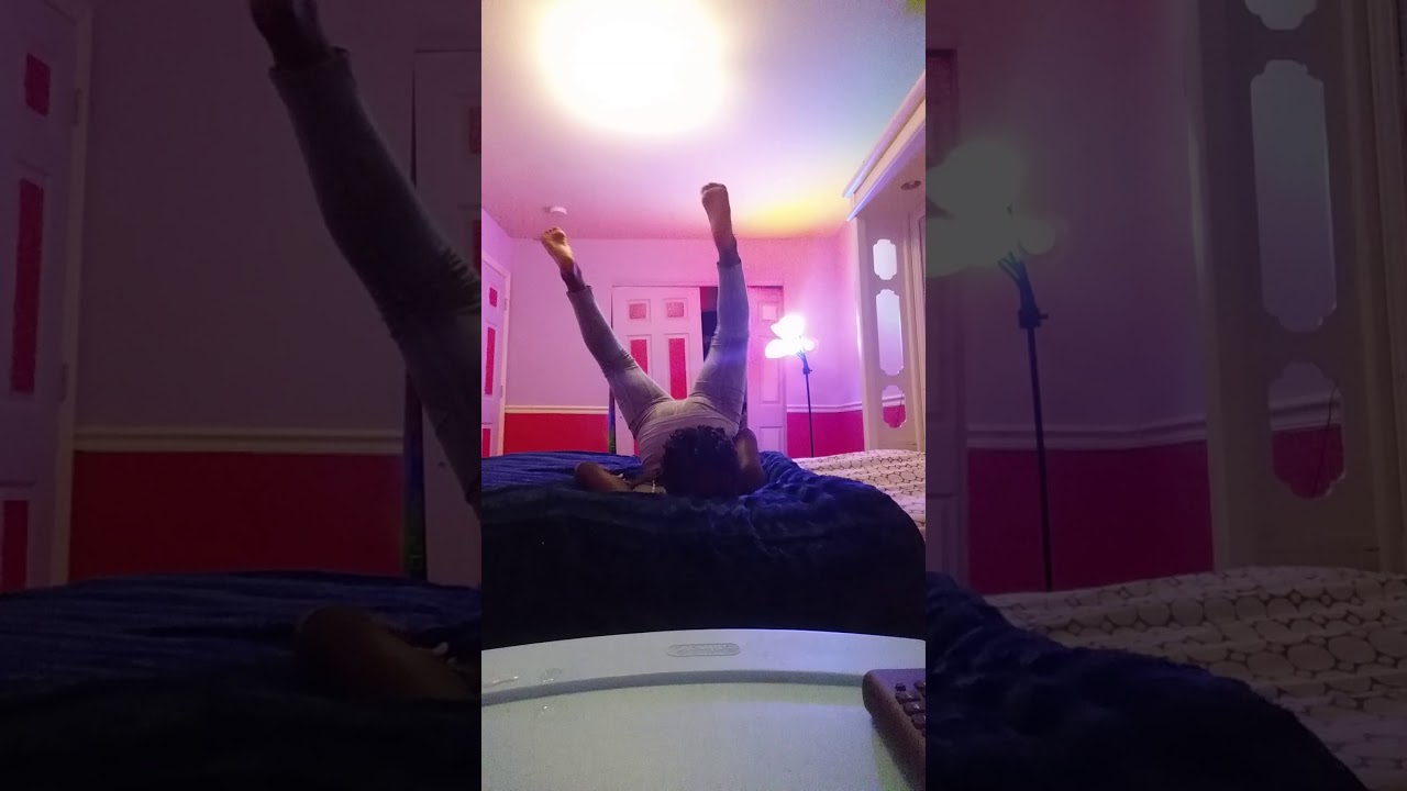 Gymnastics at home/bedroom - YouTube