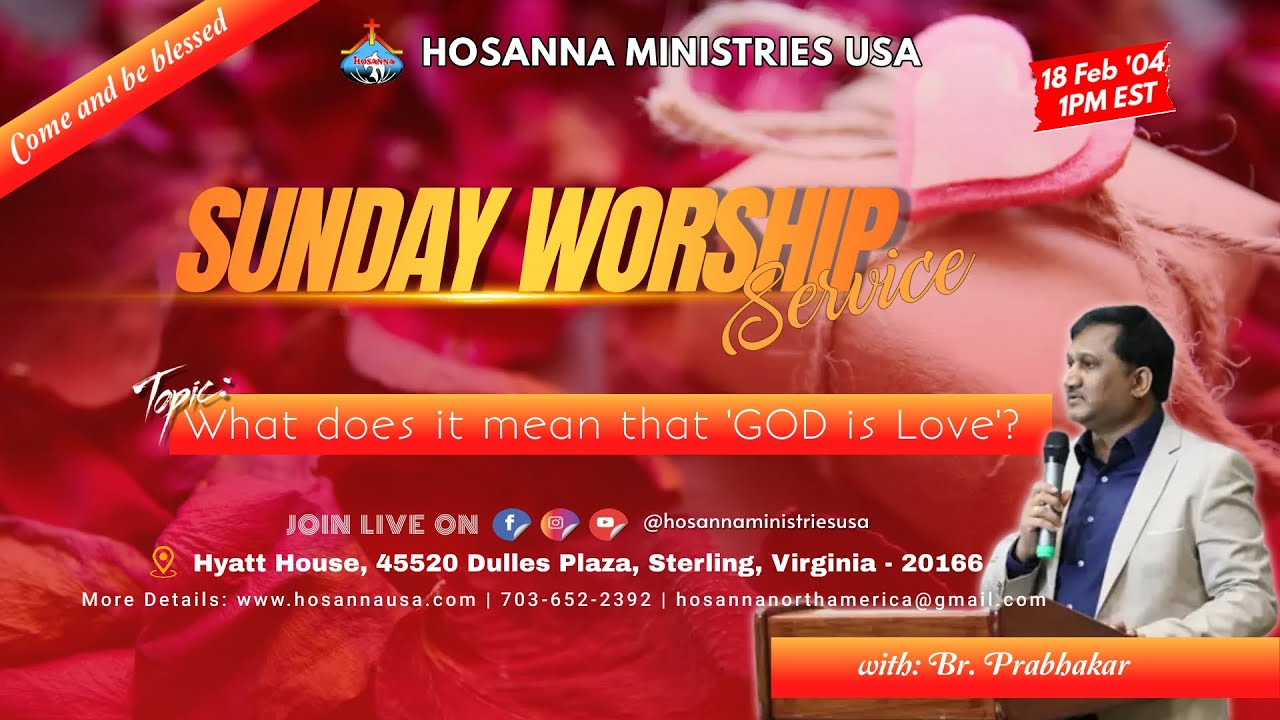 Telugu Christian Church Virginia|| Sunday Worship || 18th February,2024 ...