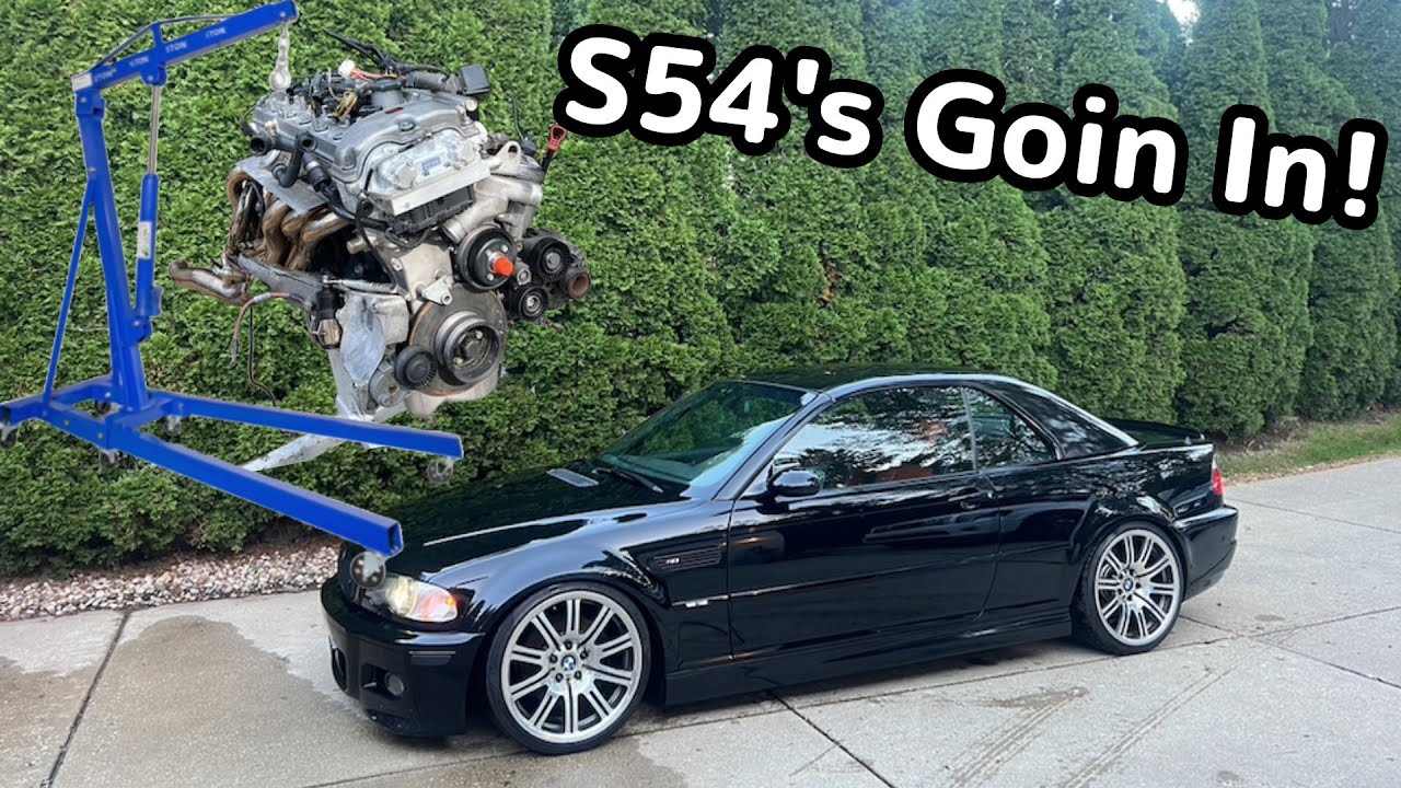 Reviving a Very Broken E46 M3 | Installing the New S54 | First Start ...