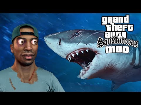 CJ'İ KÖPEK BALIĞINA ATTIM ! GTA SAN ANDREAS MOD