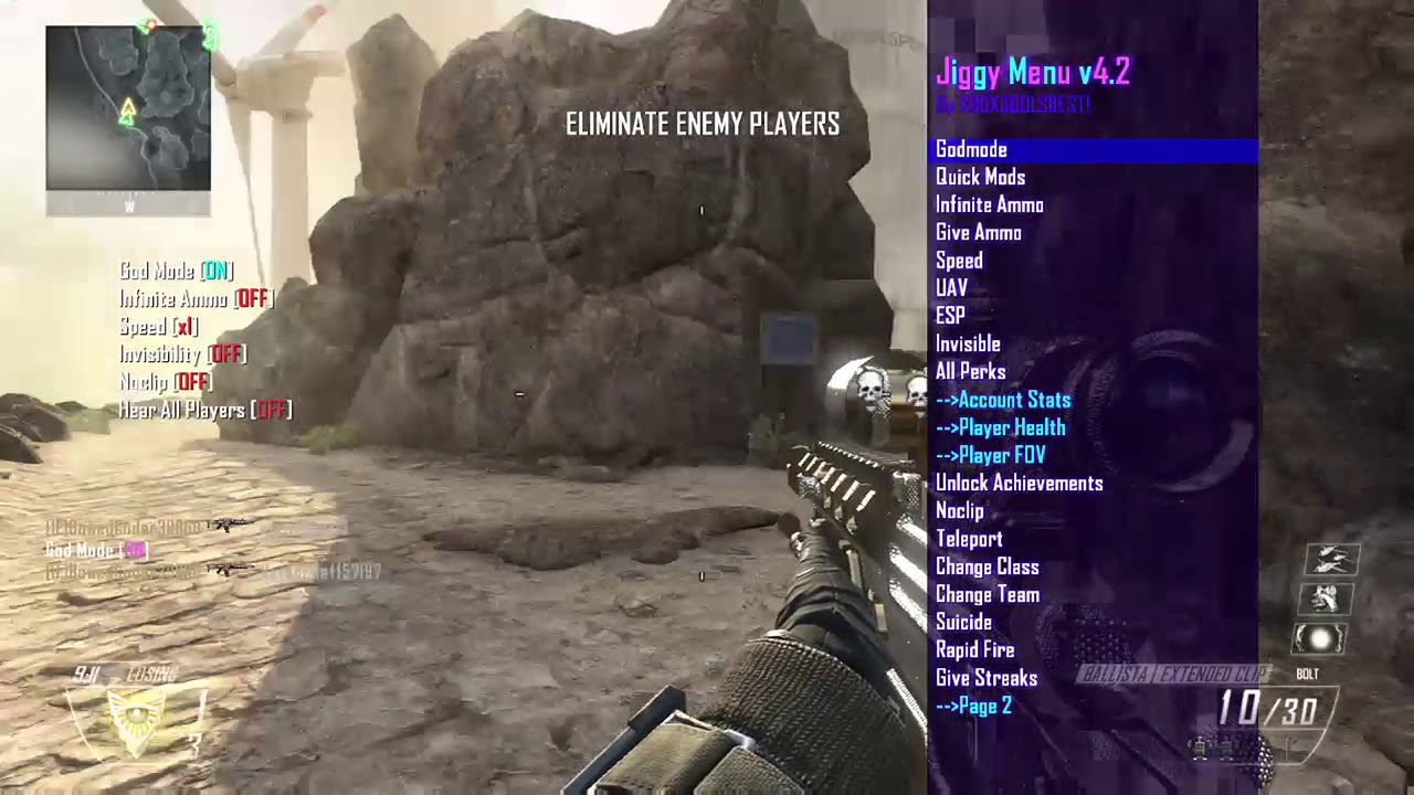 Bo2 mod menu #1 - YouTube