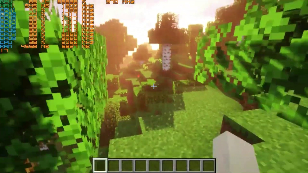 Minecraft Shaders sildurs vibrant Ryzen 5 2500u 720p - YouTube