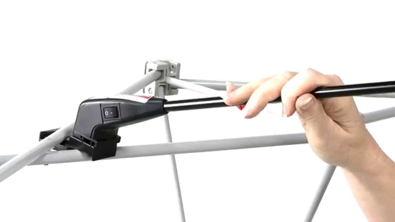 How to use a Pop up Stand Light on a 3x3 Pop up stand - YouTube