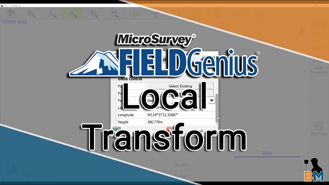 MicroSurvey FieldGenius How To: Map Screen Localization | Bench Mark ...