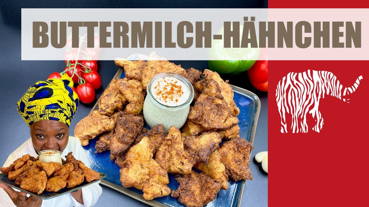 in Buttermilch eingelegtes Hähnchen - knusprig frittiert - YouTube