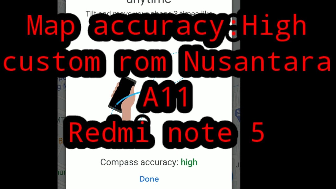 Google maps #High accuracy Gps#Rom Nusantara redmi note 5 Android 11# ...