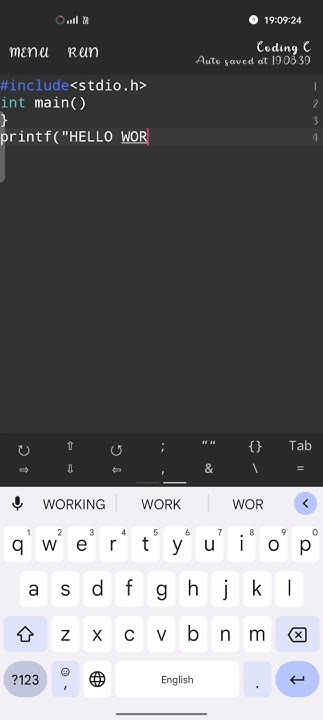 print hello word in c programming language. #hello word #coding - YouTube