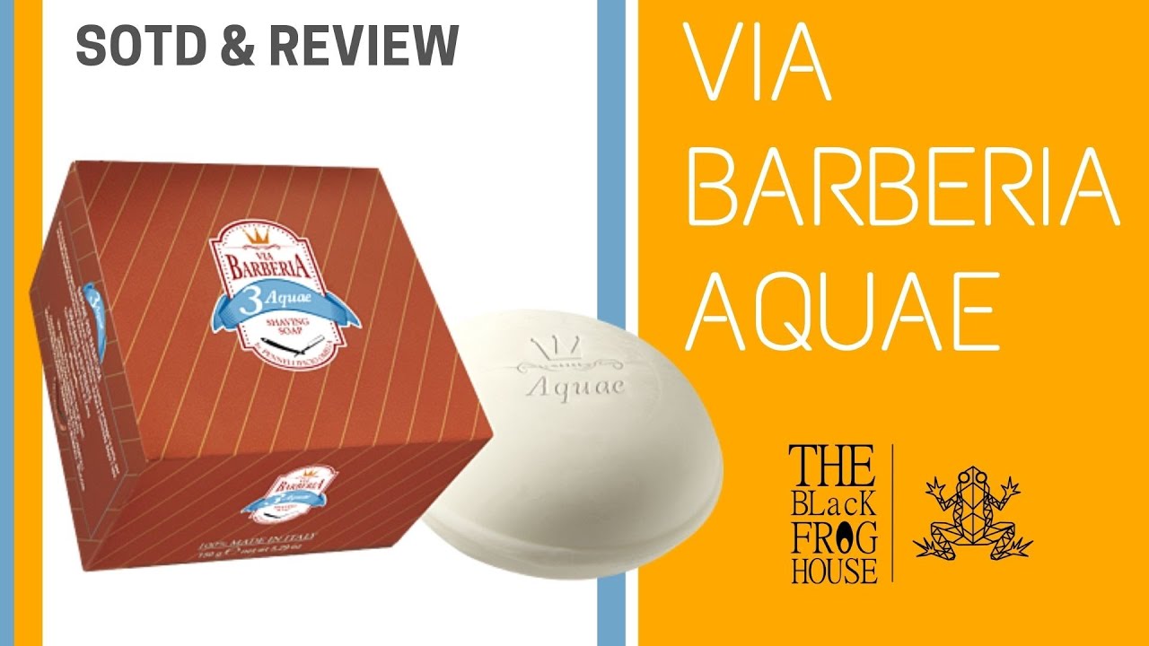 Via Barberia Aquae (Omega) Shaving Soap - Review and SOTD - YouTube