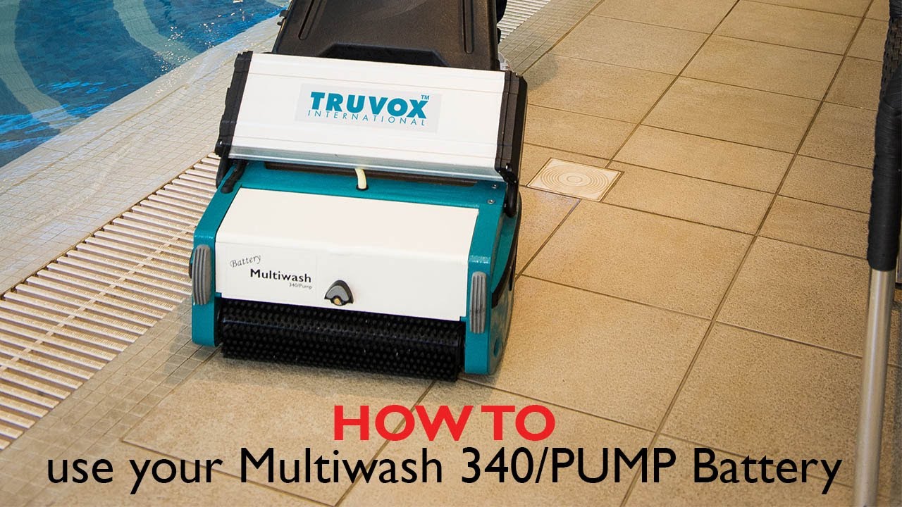 How to use your Multiwash 340/Pump Battery scrubber dryer - YouTube