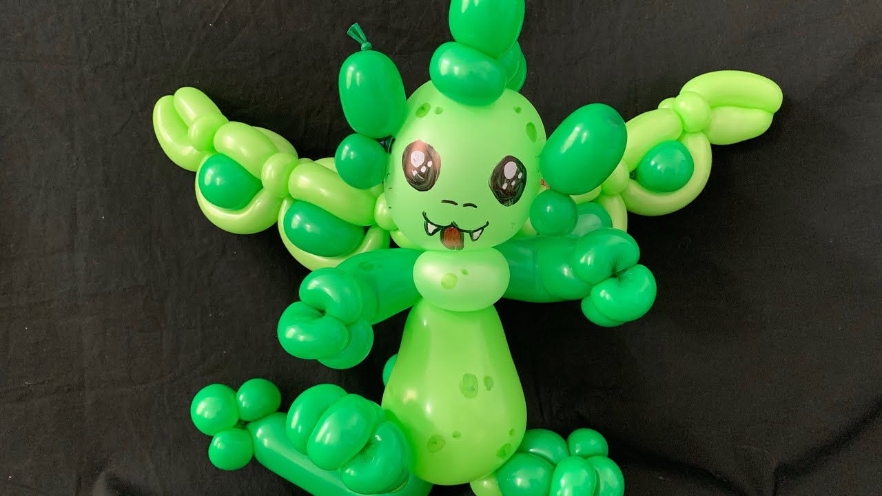 Dragon balloon tutorial. Tutorial de globoflexia. Dragón, globoflexia avanzada. Balloon twisting ...