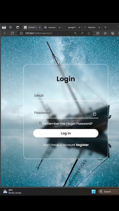 Mesmerizing ASMR: Creating a Stunning Animated Login Form With HTML & CSS #coding #css #shorts ...
