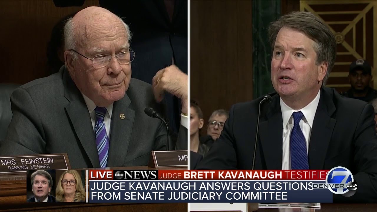 Testy exchange between Sen. Leahy and Brett Kavanaugh - YouTube