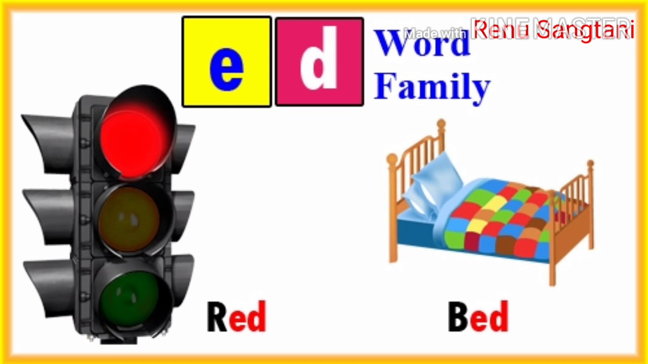 ed sound word family reading wth phonic sound|short vowel ed sound ...