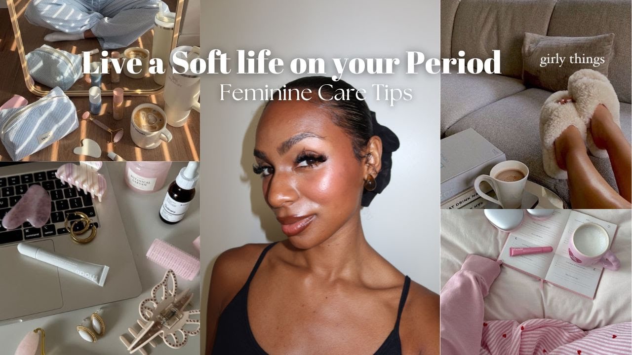 HOW TO ENJOY YOUR PERIOD! | Period Routine | Feminine Self Care | Soft ...