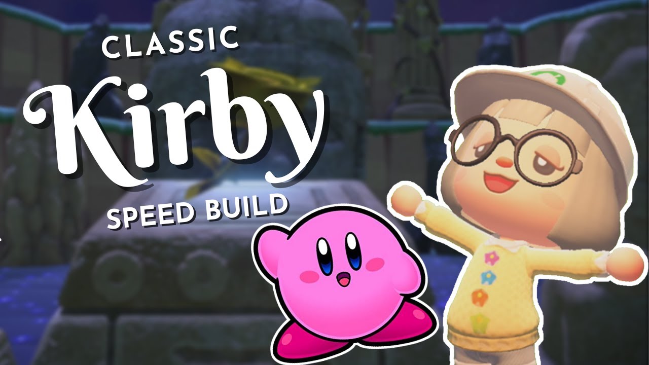 I recreated a classic Kirby game in Animal Crossing - ACNH speed build ...
