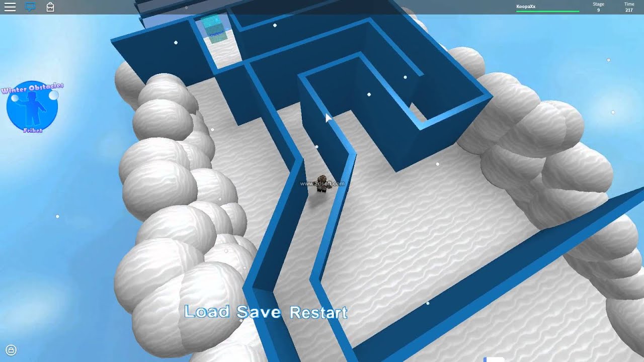 ROBLOX | Playing FriBet's Winter Obstacles - YouTube