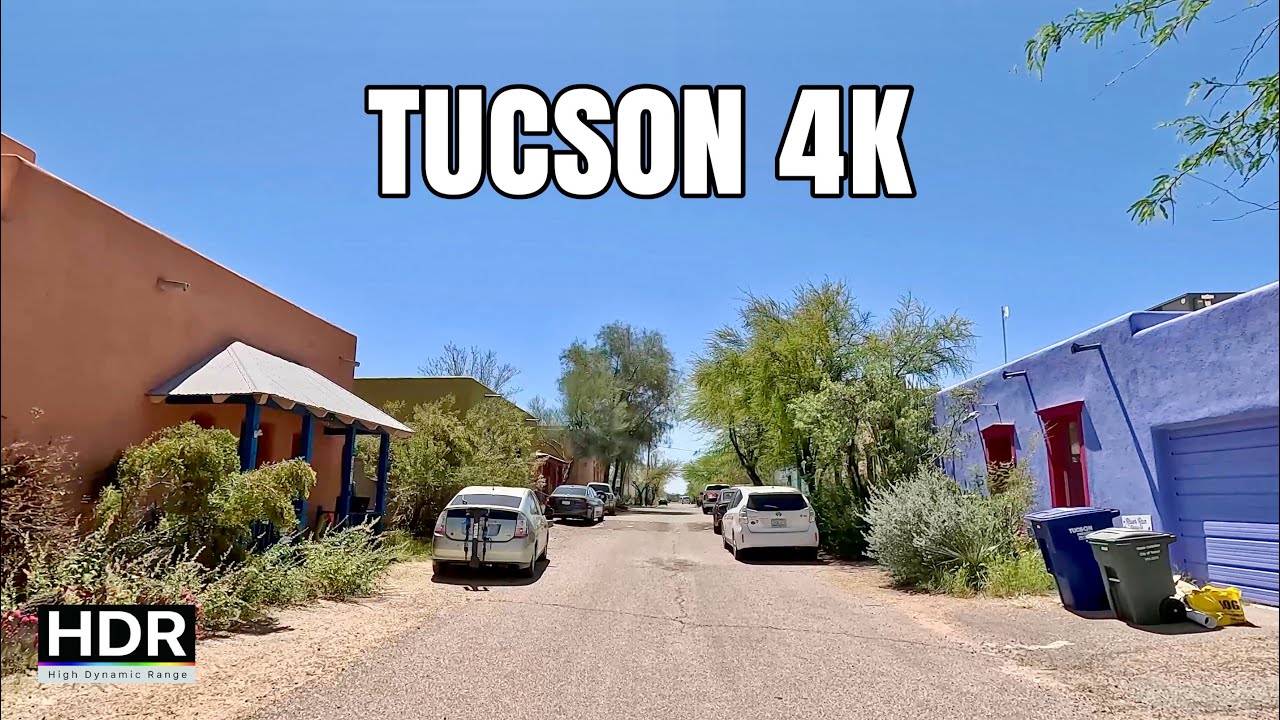 Barrio Viejo & El Presidio Tucson, Arizona Virtual Tour 4K Drive - YouTube