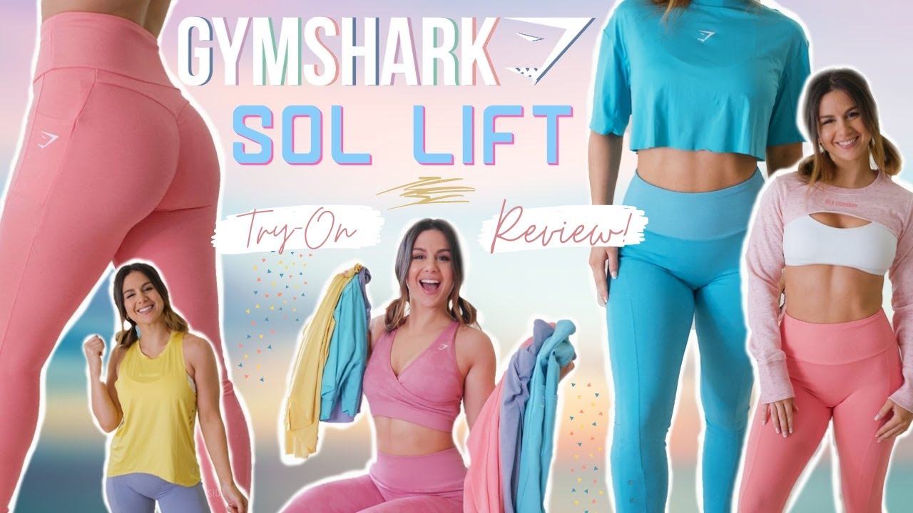 GYMSHARK SOL LIFT COLLECTION REVIEW, TRY ON & HAUL! DETAILED GYMSHARK ...