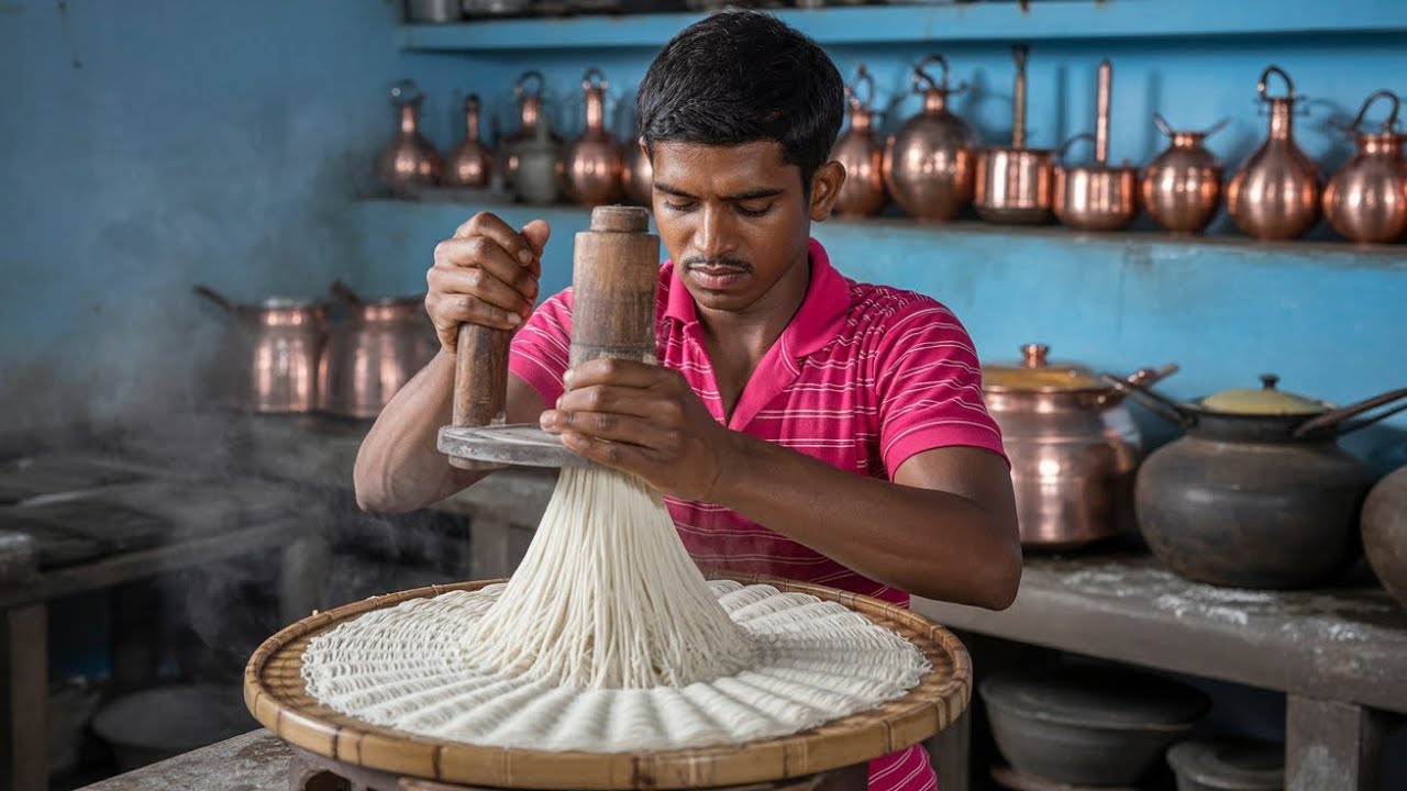 Authentic Idiyappam Making – A South Indian Tradition - YouTube